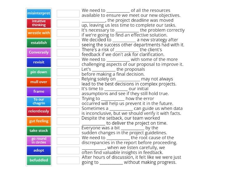 RM C1 3B task 2 - Match up