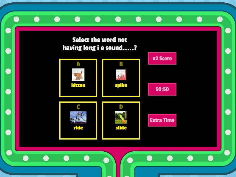 long i e sound - Gameshow quiz