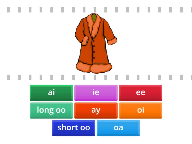 Choose the correct picture according to the 2 vowels :- - Find the match