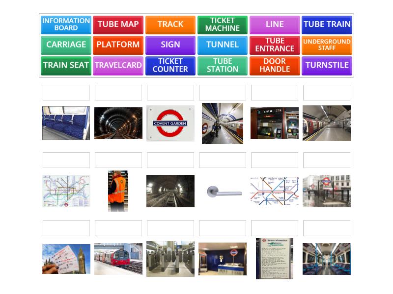 UNDERGROUND VOCABULARY - Match up