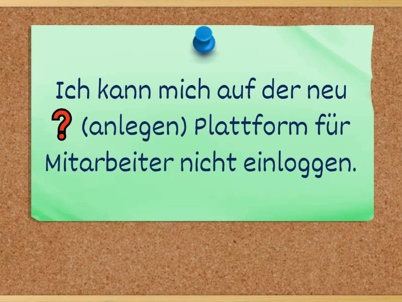 Partizip Il: Immer wieder Probleme mit dem Computer! B Grammatik ...