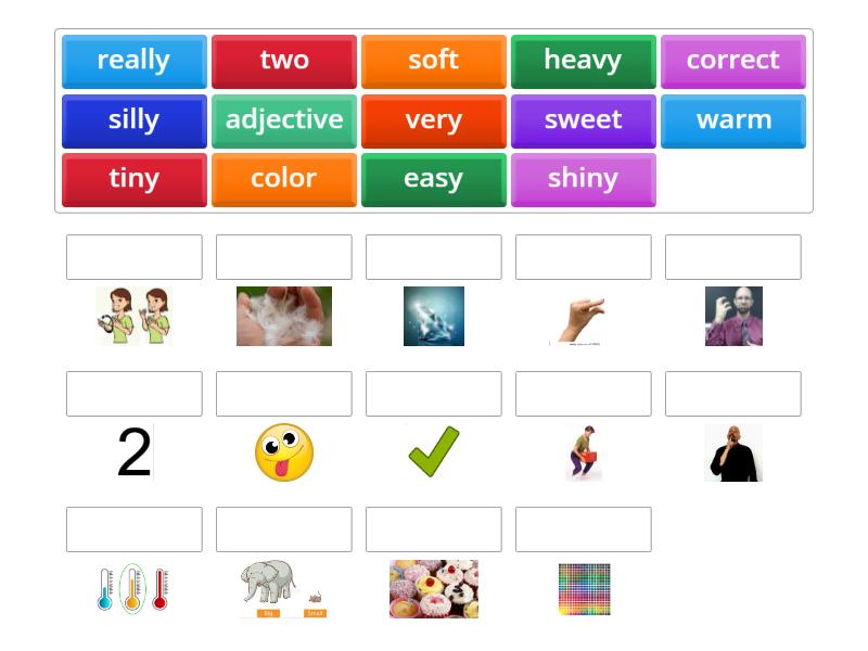 Describing Words set 2 - Match up