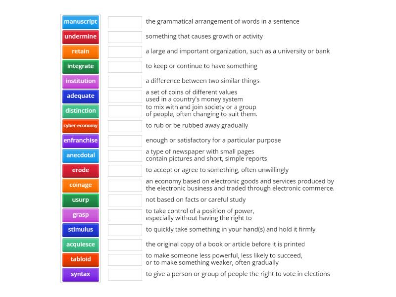 reading the screen - Match up