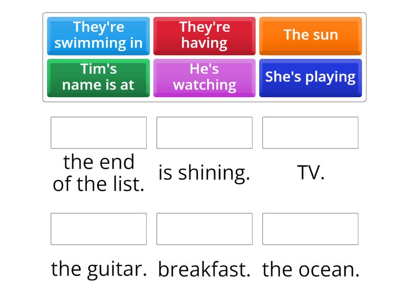 Determiners - Articles - Match up