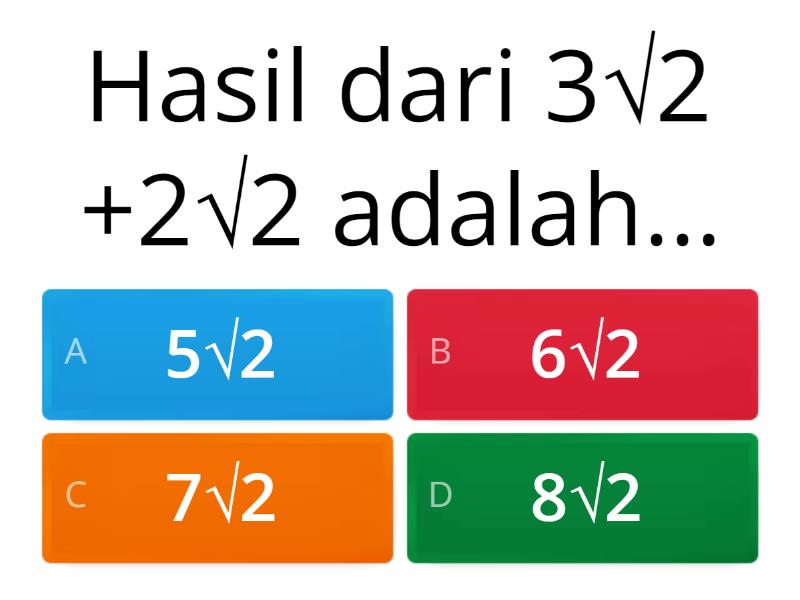 SOAL GAME MATEMATIKA - Quiz