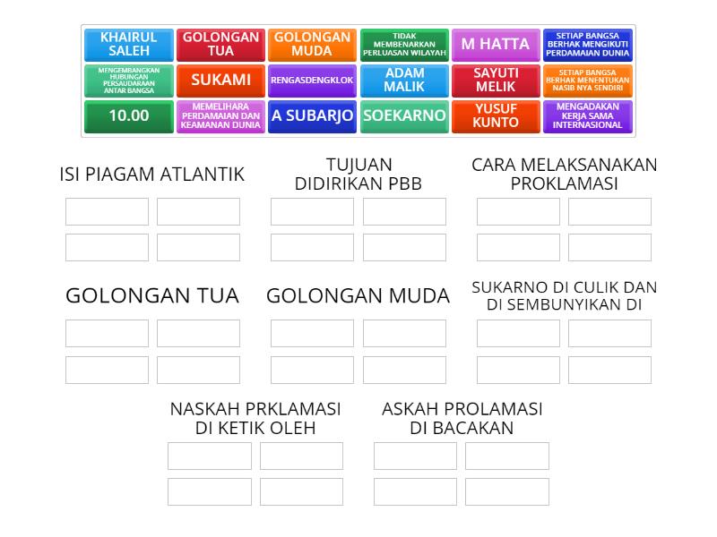 SEJARAH XI - Group sort