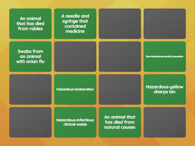 Waste match - Matching pairs