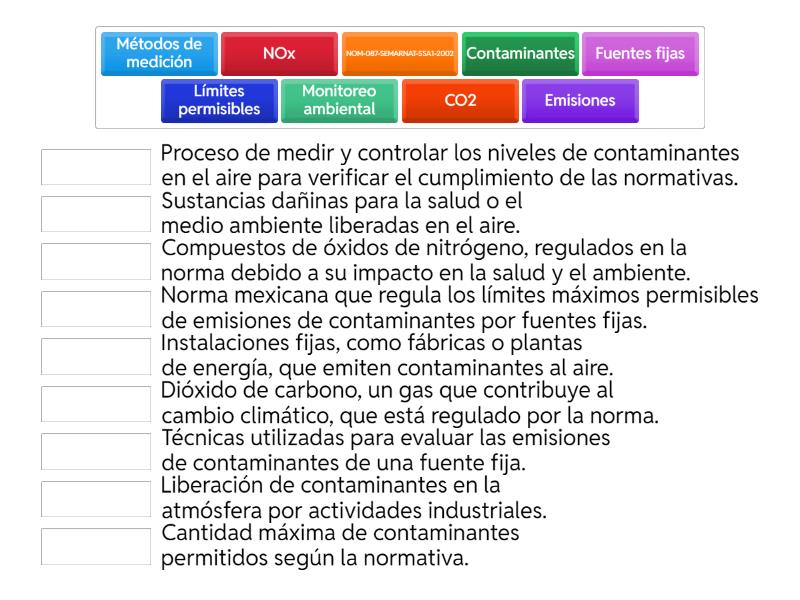 NOM-087-SEMARNAT-SSA1-2002". - Match up