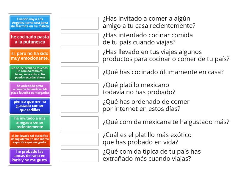 clase 01 de IZZY antepresente (present perfect tense) - Une las parejas