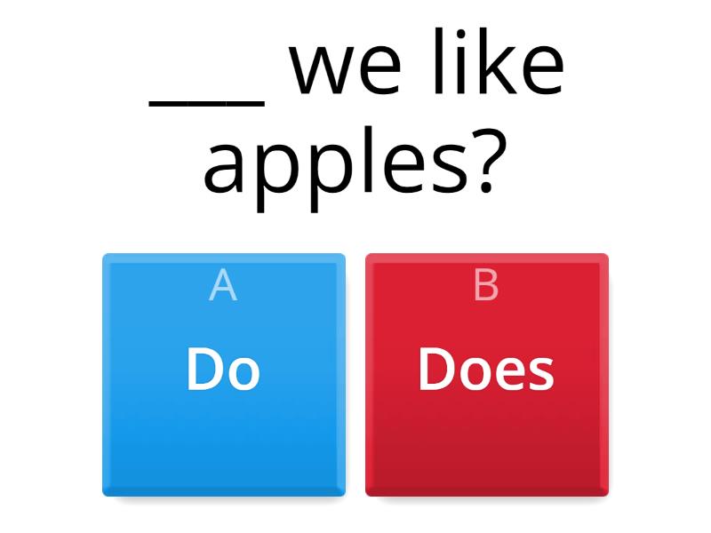 Do Does - Cuestionario