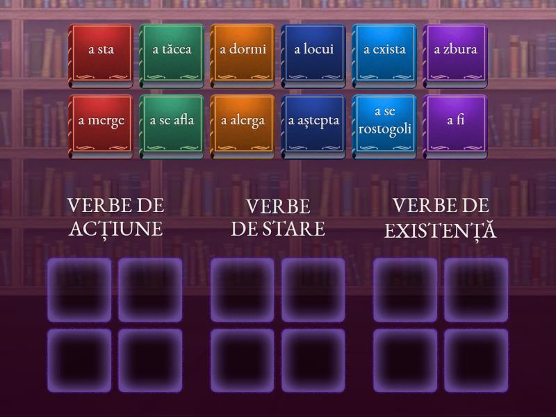 VERBUL exprimă - Group sort