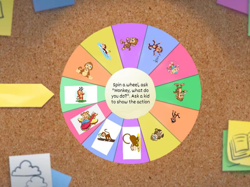 actions with monkeys 1 level - Spin the wheel