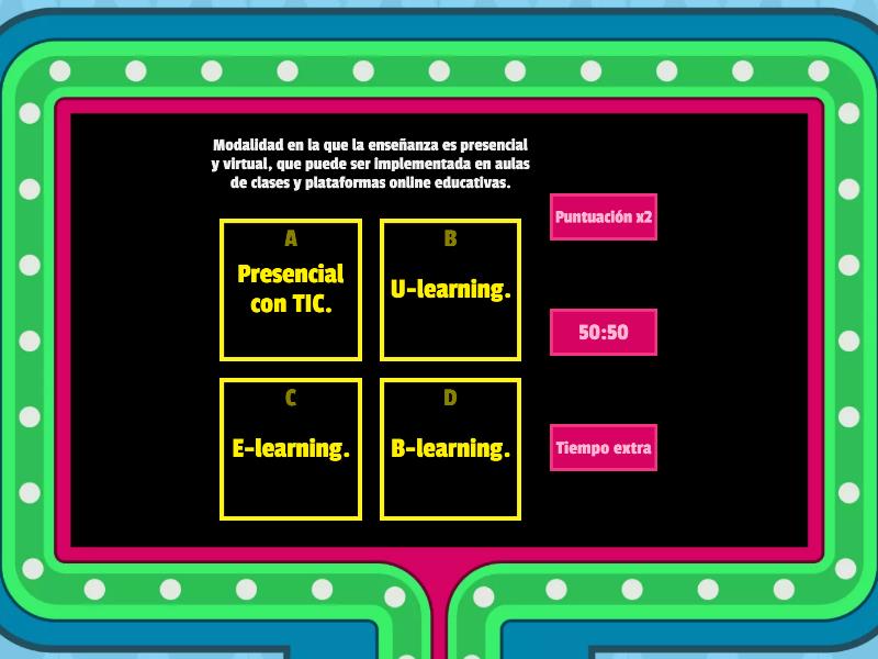 MODALIDADES EDUCATIVAS CON TIC - Concurso de preguntas