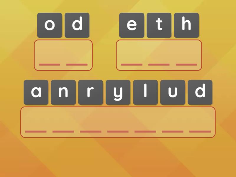 Scrambled Words - Anagrama