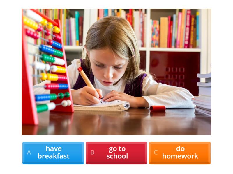 daily routine - A1 vocabulary - Quiz