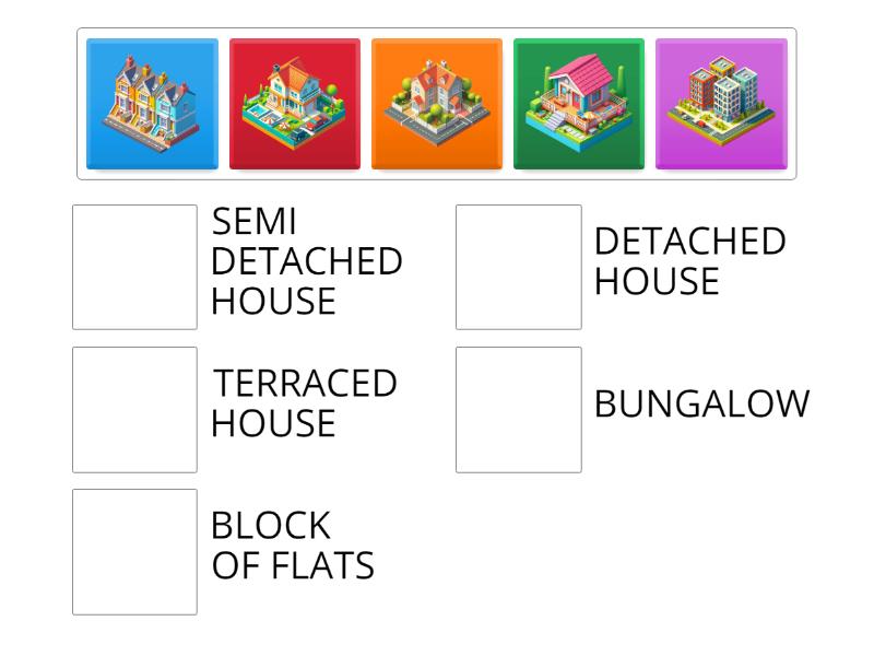 VISUALENGLISH.PL 4 - UNIT 3 - TYPES OF HOUSES - Match up