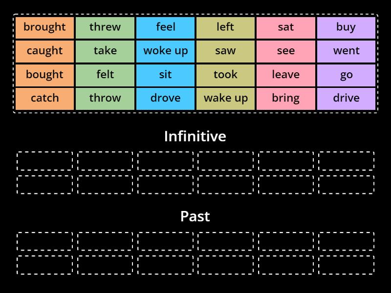 Irregular verbs - Group sort