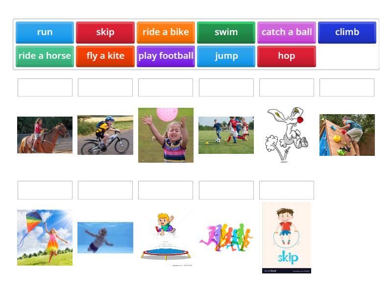 kids can 1 unit 5 activities - Match up