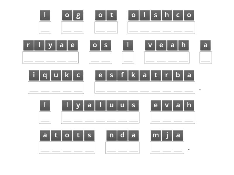 dictation 2 - Anagram