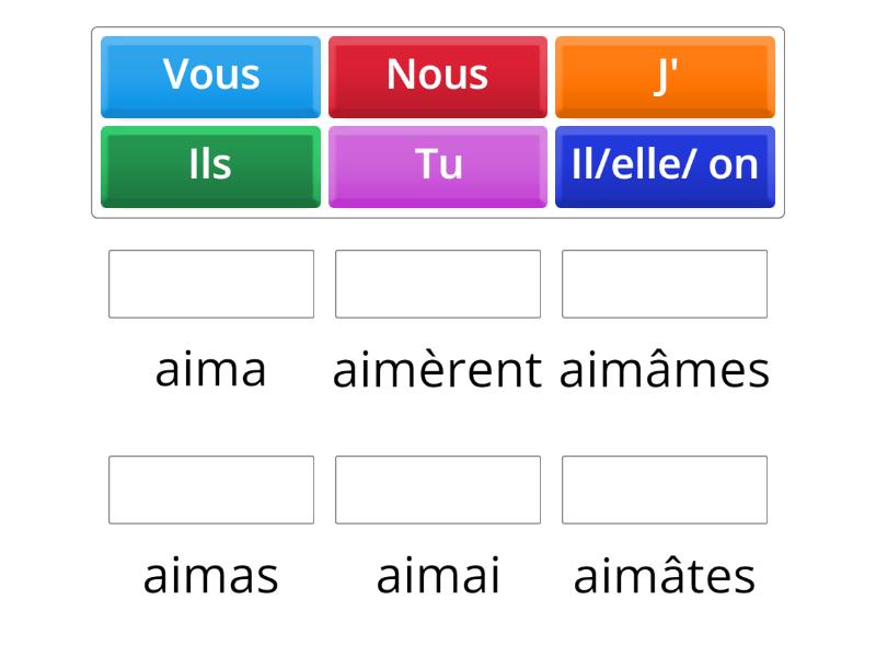 Aimer passe simple - Une las parejas