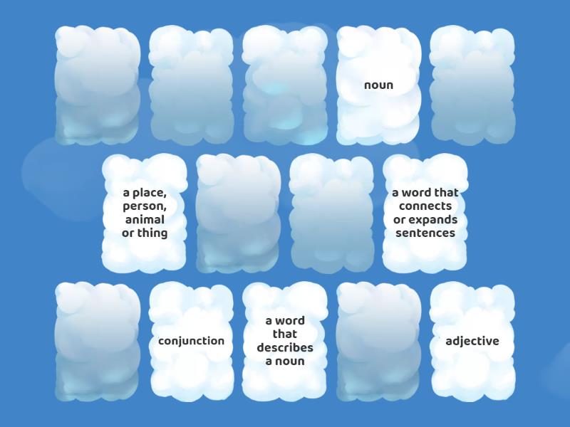 Word types - Matching pairs