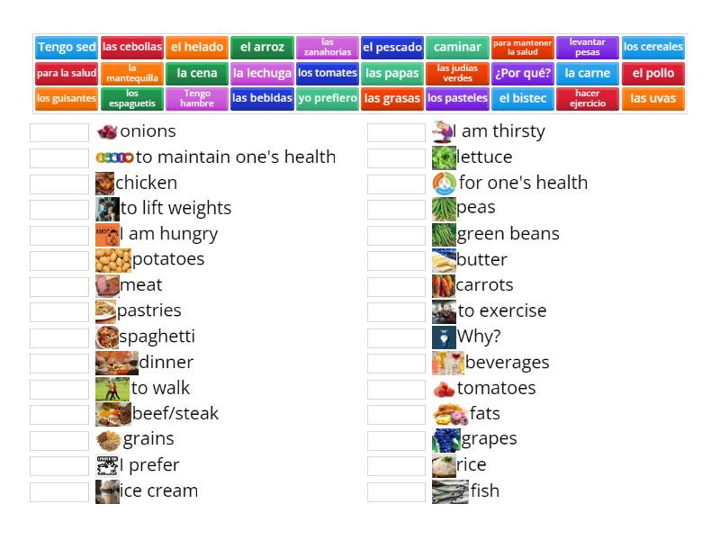 Realidades 3B more - Match up