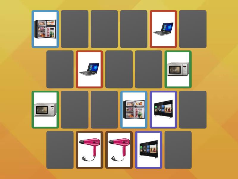 GADGETS- MATCH THE PAIRS - Matching pairs