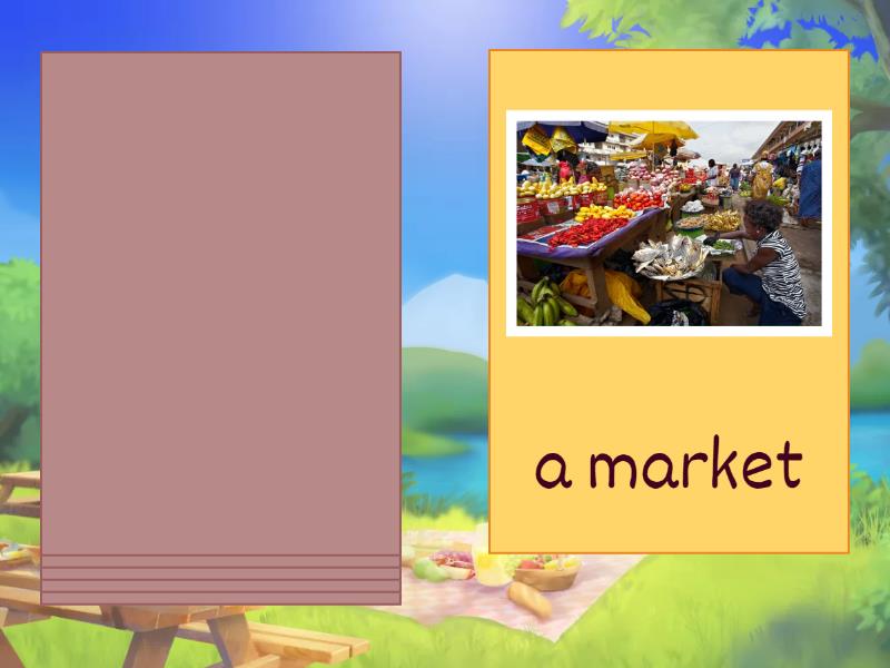 places in town - Speaking cards