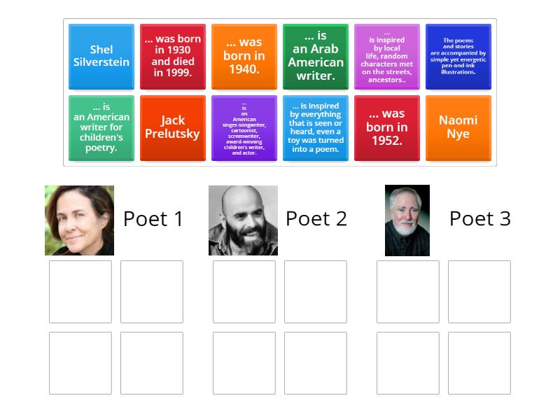 Unit 5 Poetry - Group sort