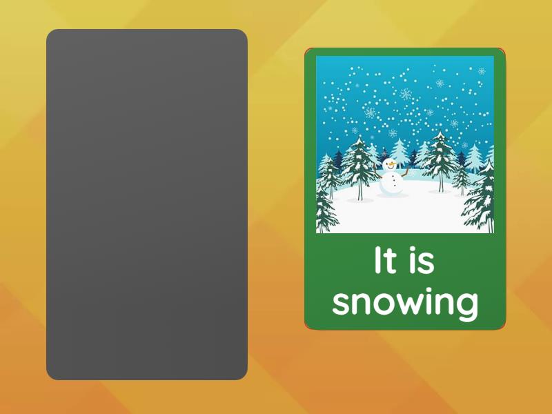 Seasons and weather - Speaking cards