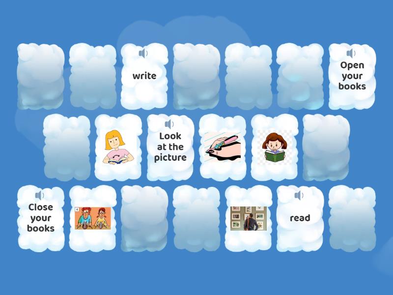 Pairs Classroom language - Matching pairs
