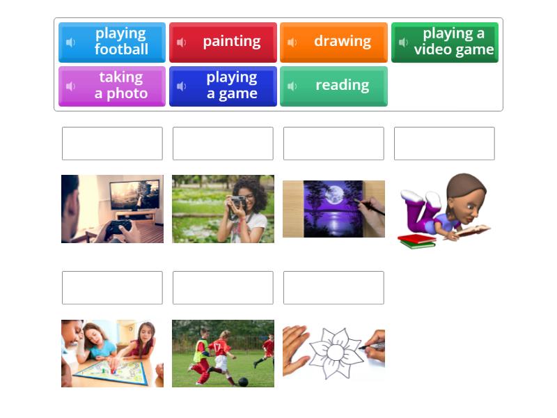 kid's Box 3 Unit 1 Activities - Match up
