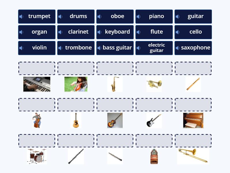 TS elementary Musical instruments - Match up