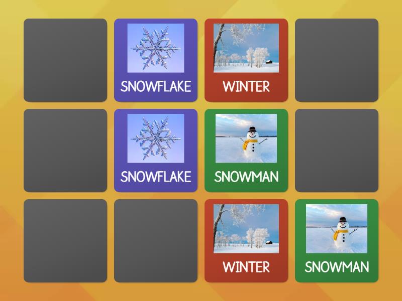 PP2 | Winter Memory Game - Matching pairs