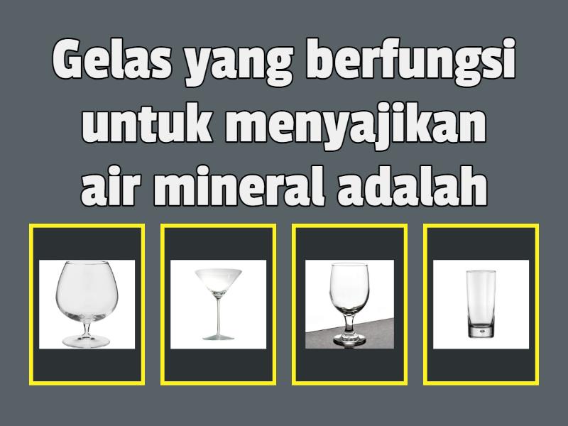 Peralatan Makan dan Minum dan Alat Hidang - Quiz