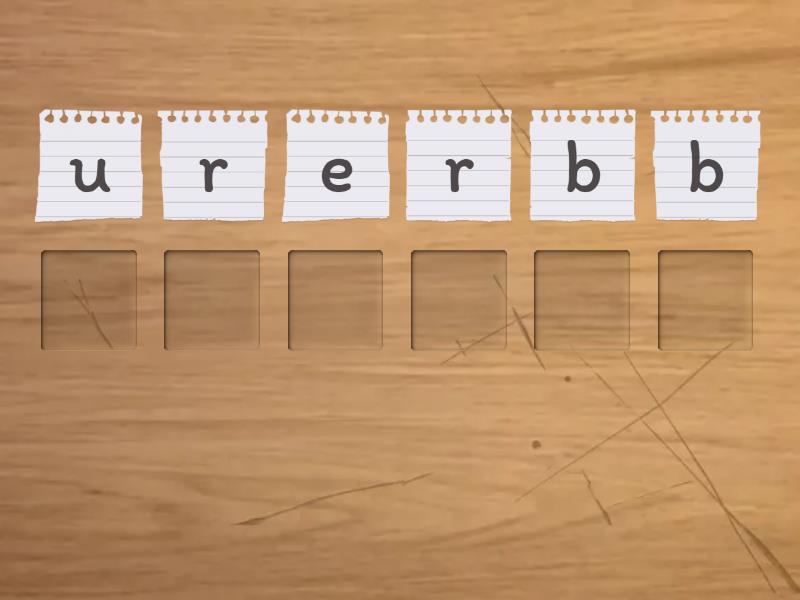 School things - Anagram