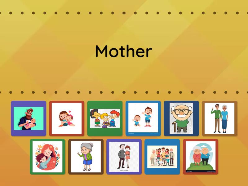 Guess The Family Members by Yeliz Teacher - Find the match