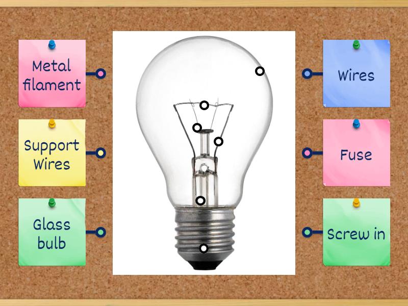 Electrical Conductor (Light Bulb) - Labelled diagram
