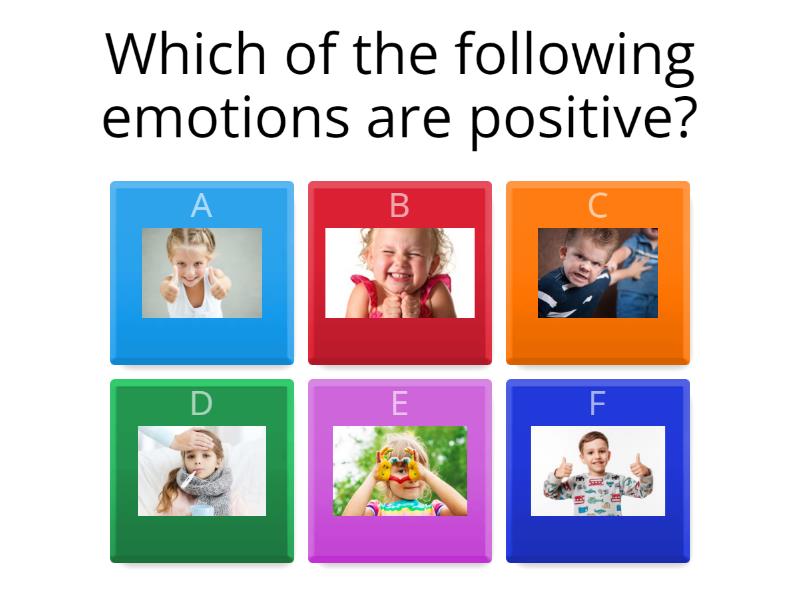 Let's get to know emotions - Quiz