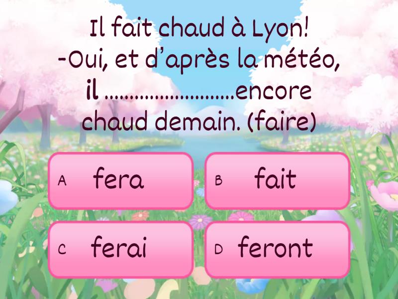 Le futur simple - Quiz