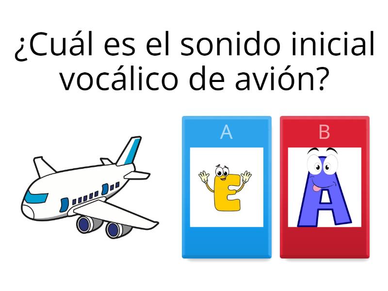 Sonido inicial vocalico A y E - Quiz