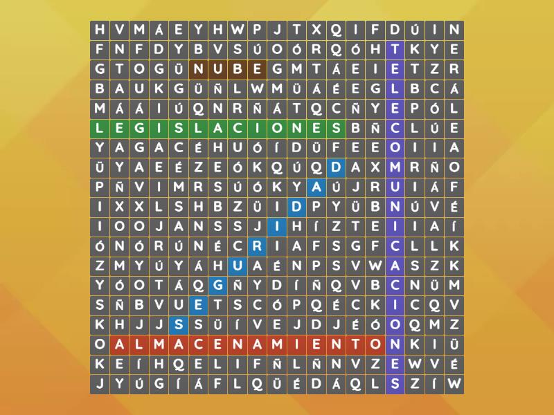Encuentra las palabras - Wordsearch