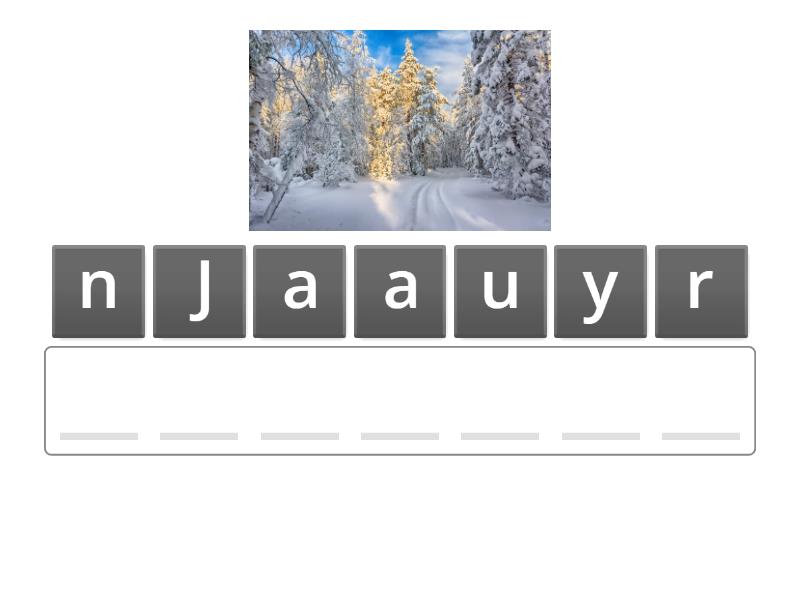 seasons Months - Anagram