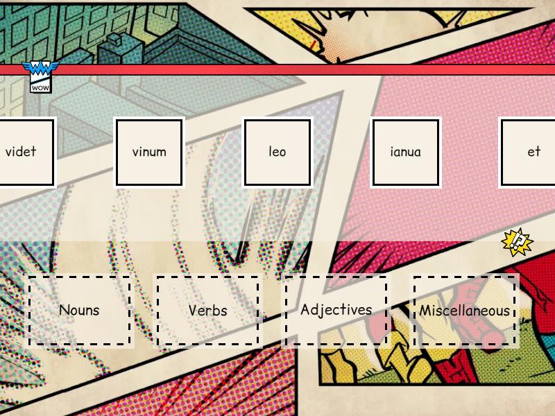 Parts of speech - Speed sorting