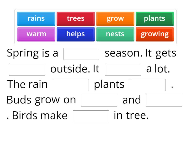 Spring - Complete the sentence