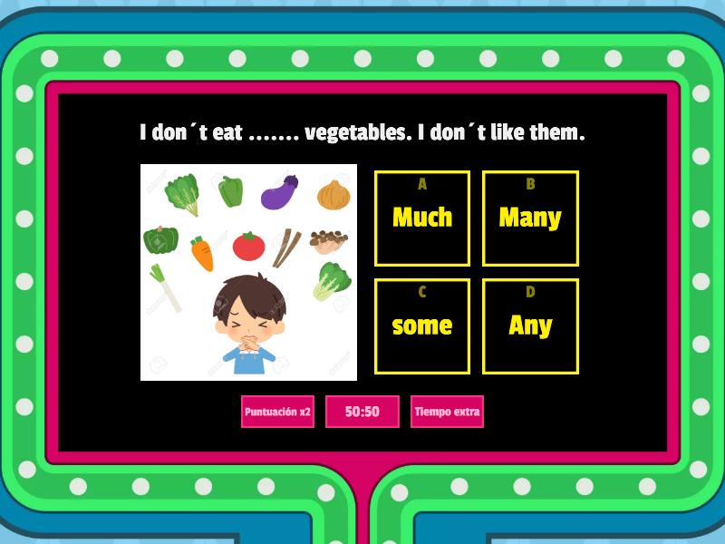 Quantifiers quizz - Gameshow quiz