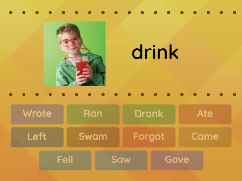 Think starter unit 11 : Irregular verbs - Cada oveja con su pareja