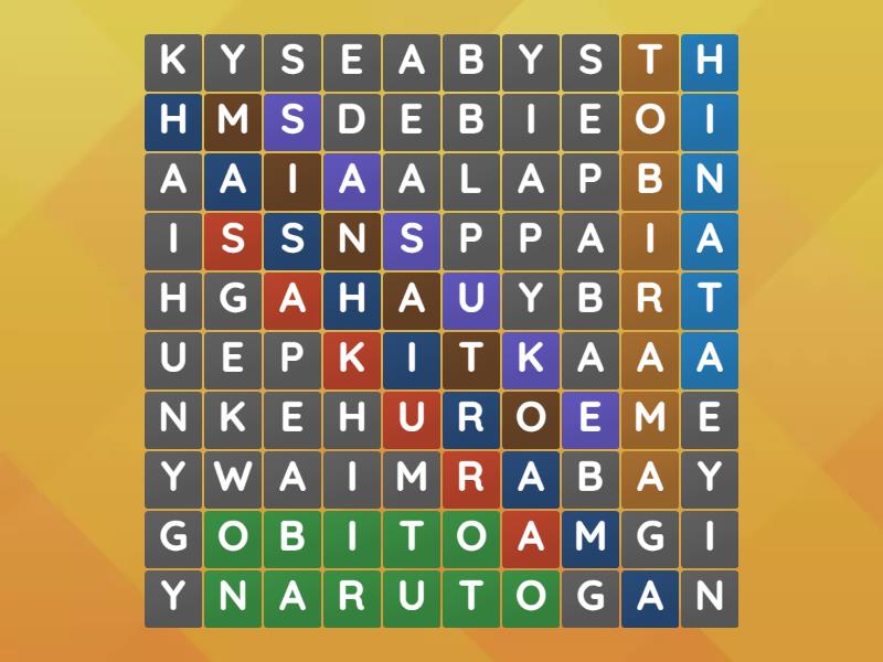 Naruto - Wordsearch