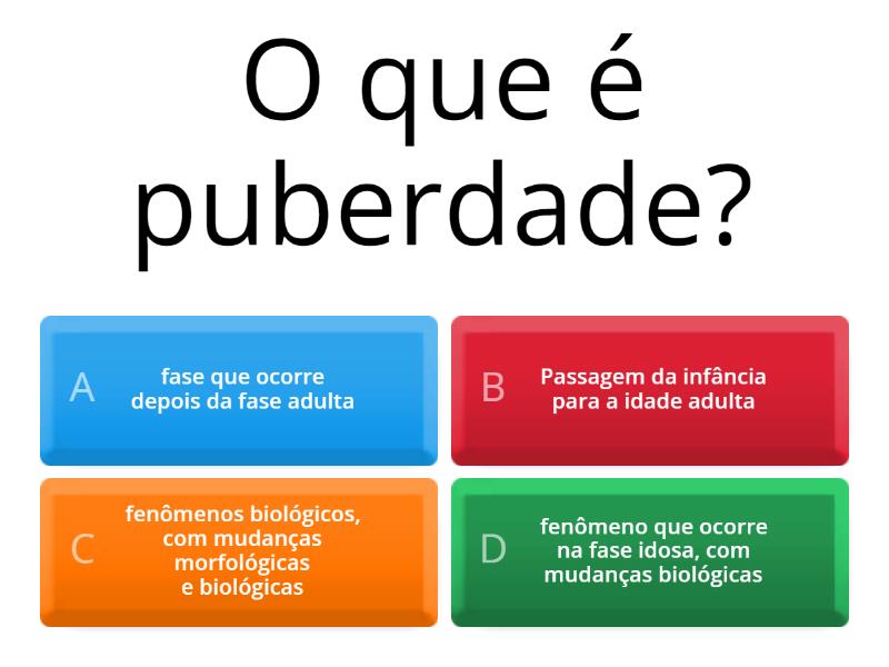 Puberdade - Questionário