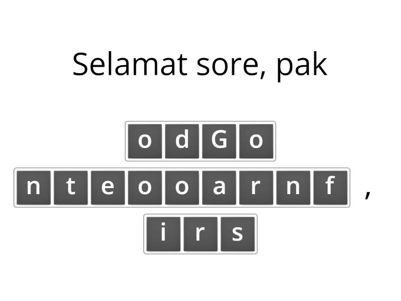 JOB INTERVIEW - Anagram